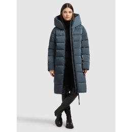 Khujo Damen Steppmantel "JILIAS6 SHINY"dim blau, Gr. S, unifarben, 100% Polyester, M&auml;ntel