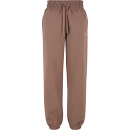 Karl Kani Damen Jogginghose "Karl Kani Karl Kani Small Signature Essential OS Sweatpants"taupe, Gr. XXS, unifarben, 100% Baumwolle, Hosen