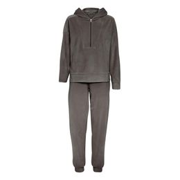 oxmo Damen Overall "Jogginganzug OXMitta", grau, Gr. L, Obermaterial: 95% Polyester PES. 5% Elasthan EL., Sportanz&uuml;ge
