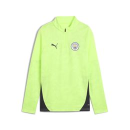 Puma Kinder Trainingspullover "Manchester City Trainingstop Jugendliche"fizzy apple blau violet gelb, Gr. 152, Obermaterial: 100% Polyester, Pullover