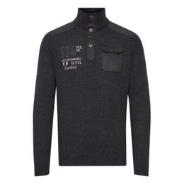 FQ1924 Herren Troyer "Troyer FQErlong", grau, Gr. M, Obermaterial: 50% Baumwolle CO. 50% Polyacryl PAN., Pullover