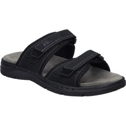 Josef Seibel Herren Sandale "Marlon 01, schwarz", Gr. 42schwarz, Obermaterial: 80% Rindsleder Leather cow. 20% Textilmaterial TEXMAT., Schuhe