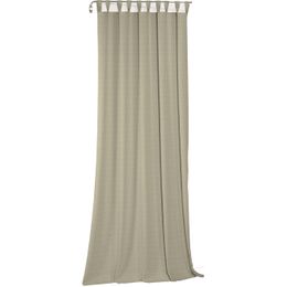 Vorhang WIRTH, B:132cm H:175cm, gr&uuml;n, Jacquard, Baumwolle, Polyester, Wohnzimmer, Gardinen, "Torbole"