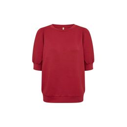 soyaconcept Damen Langarmhemd "Soya Concept Shirt SC-BANU"4780 rot, Gr. S, Obermaterial: 48% Modal, 48% Polyester, 4% Elasthan, Hemden