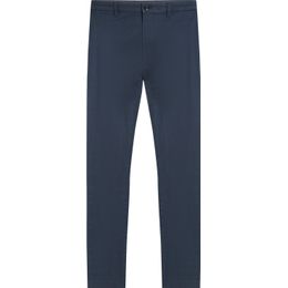 Tommy Hilfiger Herren Chinohose "DENTON PRINTED STRUCTURE CHINO", blau, Gr. 36, unifarben, Web, Obermaterial: 96% Baumwolle, 4% Elasthan, Hosen, mit