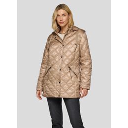 Blouson Rabe "Jacke", Damen, Gr. 42, braun, 100%Polyamid, 100%Polyester, 100%Polyamid, unifarben, tailliert, gerader Abschluss, Jacken Blouson