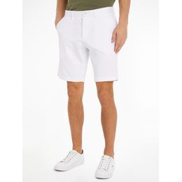 Tommy Hilfiger Herren Shorts "HARLEM SHORT 1985", wei&szlig;, Basic, Gr. 31, Stoff, Obermaterial: 97% Baumwolle, 3% Elasthan, Hosen, in klassischem Design