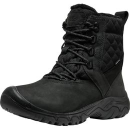 Keen Damen Winterstiefel "GRETA BOOT II WP", Gr. 41schwarz, Leder, Textil, Schuhe, Snowboots, Winterboots, Winterschuhe, wasserdicht, gef&uuml;ttert