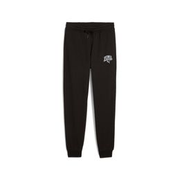Puma M&auml;dchen Trainingshose "CLASS SWEATPANTS TR G", schwarz, Gr. 164, bedruckt, Sweatware, Obermaterial: 68% Baumwolle, 32% Polyester, Hosen