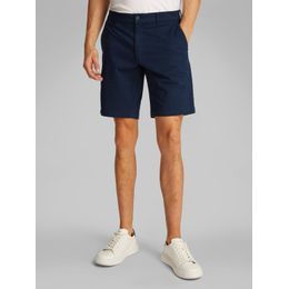 Calvin Klein Herren Chinoshorts "MODERN TWILL SLIM CHINO SHORT", blau, Gr. 40, unifarben, Twill, Obermaterial: 98% Baumwolle, 2% Elasthan, Hosen, mit