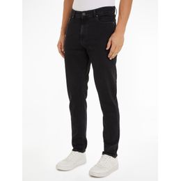 Calvin Klein Herren Regular-fit-Jeans, schwarz, Gr. 30, Jeans, Obermaterial: 99% Baumwolle, 1% Elasthan, Jeans, im 5-Pocket-Style