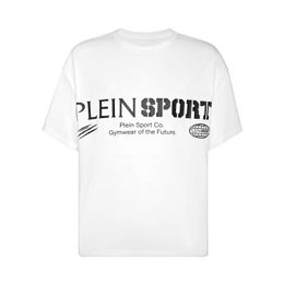 Plein Sport Herren T-Shirt "Logo", wei&szlig;, Gr. M, Obermaterial: 100% Baumwolle, Shirts