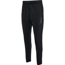 Hummel Herren Trainingshose "hmlTE STRENGTH TRAINING PANTS", schwarz, Gr. XL, Obermaterial: 90% Polyester, 10% Elasthan, Hosen