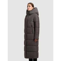 Khujo Damen Steppmantel "Soulani5 Matt", grau, Gr. XXL, Obermaterial: 100% Polyester. Innenfutter: 100% Nylon. Wattierung: 100% Polyester, M&auml;ntel,