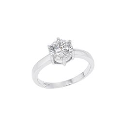 Amor Damen Fingerring, 60, Silber 925 (Sterlingsilber), 3mm, silber, Silber 925 (Sterlingsilber), Fingerringe, mit Zirkonia (synth.)