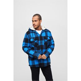 Brandit Damen Anorak "Brandit Herren Lumberjacket Hooded"schwarz, blau, Gr. XXL, kariert, 100% Baumwolle, Jacken