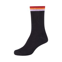 s.Oliver Damen Socken "Socken 4er Pack", Gr. 39, schwarz, 48% Polyester, 43% Baumwolle, 7% Metallfaser, 2% Elasthan, gl&auml;nzend, Socken