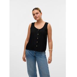 V&eacute;ro Moda VERO MODA Damen Blusentop "VMBUMPY SL SHIRT WVN GA NOOS", schwarz, Gr. XS, unifarben, Web, Obermaterial: 100% Viskose, Blusen