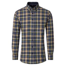 Casamoda Herren Langarmhemd "Casamoda Freizeithemd kariert"blau, Gr. XL, kariert, 100% Baumwolle, Hemden