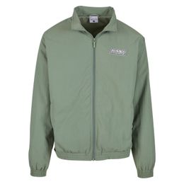 Trainingsjacke Karl Kani "Karl Kani KM-JK035-101-11 Sport Patch Essential Trackjacket", Damen, Gr. L, gr&uuml;n, 100% Polyamid, unifarben, normal, amerikanischer Ausschnitt, Jacken Trainingsjacke