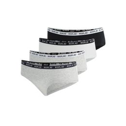 Replay Damen Panty "Panty Replay LADY CULOTTE Style 1 T/C 4pcs waterfall pack 4er Pack", Gr. M, bunt, Obermaterial: 50% Viskose CV. 45% Baumwolle CO.