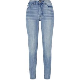 Karl Kani Damen Bequeme Jeans "Karl Kani Damen Karl Kani OG Skinny Denim"lightblau, Gr. 25, unifarben, 100% Baumwolle, Jeans