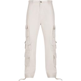 Karl Kani Cargohose "Karl Kani Herren Retro Washed Cargo Pants"sanftes weiß, Gr. S, unifarben, 100% Baumwolle, Hosen