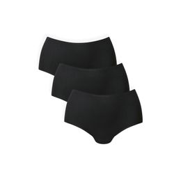 Anita Damen Panty "Panty Essentials High Waist Briefs 3P 3er Pack", Gr. SM, schwarz, Obermaterial: 80% Polyamid PA. 20% Elasthan EL., Unterhosen