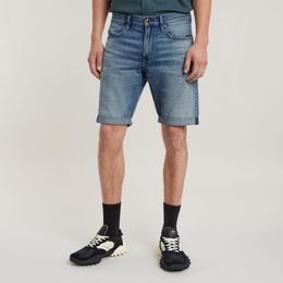 G-Star Raw G-STAR Herren Jeansshorts "Mosa", blau, Gr. 34, Denim/Jeans, Obermaterial: 99% Baumwolle, 1% Elasthan, Jeans, mit Umschlagsaum