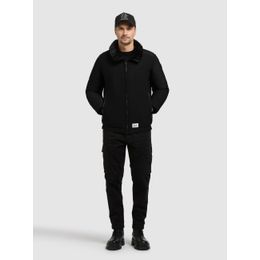 Khujo Herren Blouson "HUEY"schwarz, Gr. M, unifarben, 83% Polyester, 17% Elasthan, Jacken