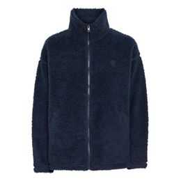 oxmo Damen Fleecejacke "Fleecejacke OXTovine", blau, Gr. L, Obermaterial: 100% Polyester PES., Jacken