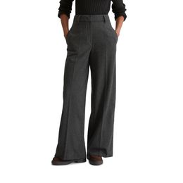 Marc O'Polo MARC O'POLO Damen Chinohose "aus Schurwolle-Mix", grau, Gr. 44, unifarben, Obermaterial: 60% Wolle (Schafwolle), 35% Polyester, 5% Polyamid, Hosen