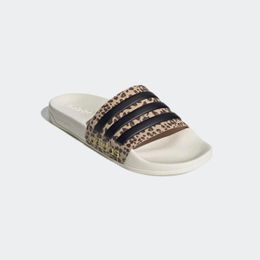 Damen Badesandale "SHOWER ADILETTE", adidas Sportswear, Gr. 43, schwarz-wei&szlig;, Synthetik, Schuhe