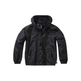 Brandit Jungen Allwetterjacke "Brandit Herren Kids Summer Windbreaker Frontzip"schwarz, Gr. 146, unifarben, 100% Polyester, Jacken