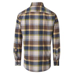 Casamoda Herren Langarmhemd "Casamoda Freizeithemd kariert", braun, Gr. XL, kariert, 100% Baumwolle, Hemden