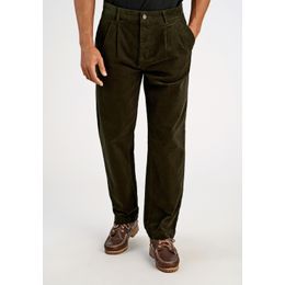 Cordhose LINDBERGH "LINDBERGH Cordhose", Herren, Gr. XL, army, Obermaterial: 98% Baumwolle, 2% Elasthan, weit, Hosen