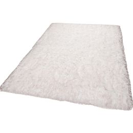 Hochflor-Teppich Tom Tailor HOME, B:120cm H:60mm L:180cm, wei&szlig;, Kunstfaser, Teppiche, "Flocatic", super weich und flauschig, ideal im Wohnzimmer &