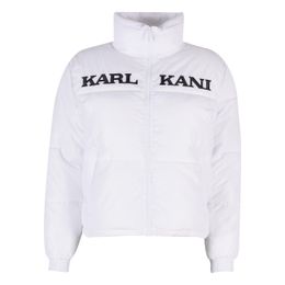 Karl Kani Damen Winterjacke "Karl Kani Karl Kani Retro Essential Puffer Jacket"weiß, Gr. L, mehrfarbig, 100% Polyester, Jacken