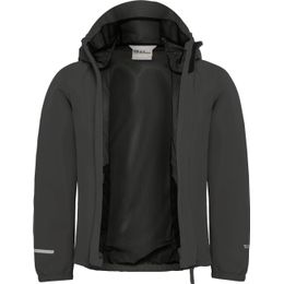 Jack Wolfskin Kinder Outdoorjacke "FLAZE JACKET K", schwarz, Gr. 128, Obermaterial: 100% POLYESTER; Futter: 100% POLYESTER, Jacken