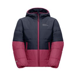 Outdoorjacke Jack Wolfskin "TWO HILLS INS JACKET K", Jungen, Gr. 152, schwarz, fuchsia, OBERSTOFF 100% POLYESTER FUTTER 100% POLYESTER F&Uuml;LLUNG 100% POLYESTER, Jacken Outdoorjacke
