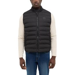 Mustang Herren Kurzweste "Herren Style Dublin", schwarz, Gr. XL, Web, 100% Polyester, Westen