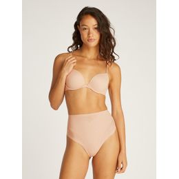 Damen Formstring "SCULPTED FIRM MESH THONG", Calvin Klein Underwear, Gr. S, beige, Mesh, Obermaterial: 56% Polyamid, 44% Elasthan, unifarben,