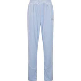 Karl Kani Damen Jogginghose "Karl Kani KM251-010-1 Kani Varsity Velours Trackpants"light blau, weiß, Gr. XL, unifarben, 93% Polyester, 7% Elasthan,
