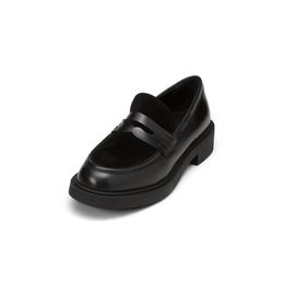 Marc O'Polo MARC O'POLO Damen Loafer "aus Leder-Mix: glatt und Velours", Gr. 39schwarz, Obermaterial: 100% Leder (Rind), unifarben, Schuhe
