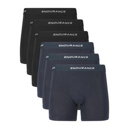 Boxershorts Endurance "Tuchen", Herren, Gr. L, blau, 5% Elasthan, 95% Viskose, unifarben, Unterhosen