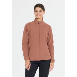 Fleecejacke WHISTLER "Cocoon", Damen, Gr. 36, braun, 100% Polyester, unifarben, normal, hoch geschlossener Ausschnitt, Jacken Fleecejacke, mit praktischem Tunnelzug