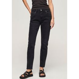 Pepe Jeans Damen Boyfriend-Jeans "VIOLET", schwarz, Gr. 28, Denim/Jeans, Obermaterial: 98% Baumwolle, 2% Elasthan, Jeans, im l&auml;ssigen Boyfriend-Style