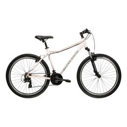KROSS Mountainbike "KROSS Mountainbike Hardtail 26" LEA 1.0 rosa 21 G&auml;nge", 43cm, 26 Zoll (66,04cm) hinten: 26 Zoll (66,04cm)pink, schwarz, Fahrr&auml;der