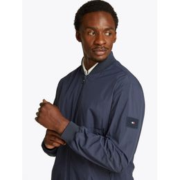 Tommy Hilfiger Herren Bomberjacke "BRANDED BOMBER", blau, Gr. S, Web, Obermaterial: 100% Polyamid, Jacken