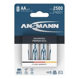 1x4 Ansmann maxE NiMH Akku 2500 Mignon AA 2400 mAh